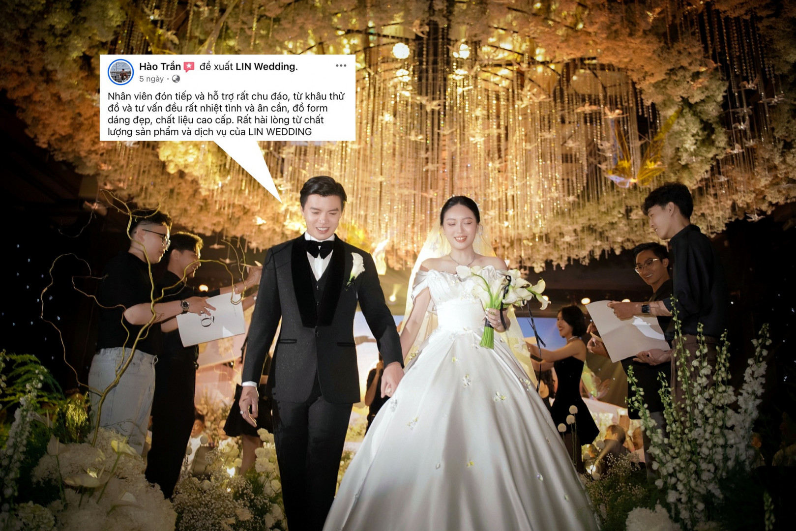 Chú Rể NHẬT HÀO Tỏa Sáng Trong Bộ Tuxedo Kim Sa của LIN Wedding - LIN wedding suit